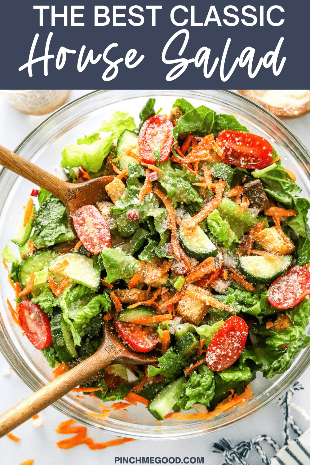 Classic House Salad - Quick and Easy - Pinch Me Good