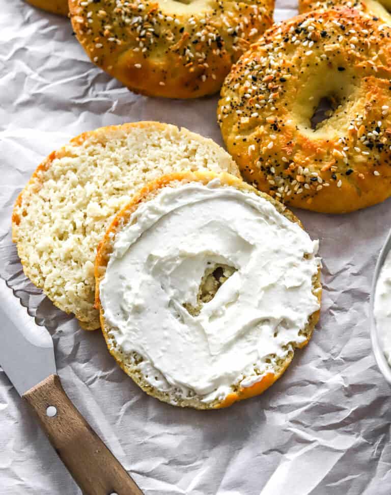 Low Carb Almond Flour Bagels - 3 Ingredients - Pinch Me Good