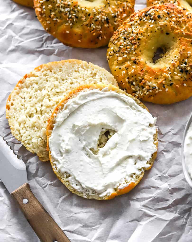 Low Carb Almond Flour Bagels - 3 Ingredients - Pinch Me Good