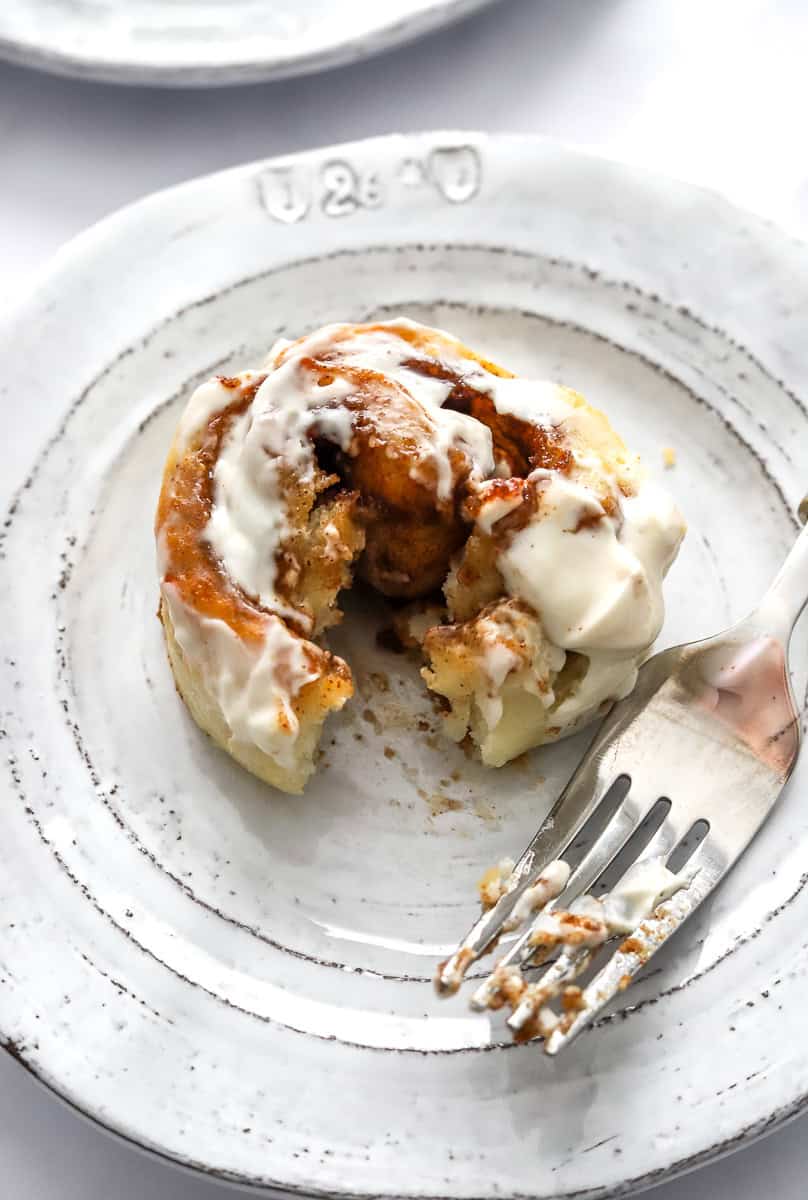 Easy Air Fryer Cinnamon Rolls - Made With Greek Yogurt - Pinch Me Good