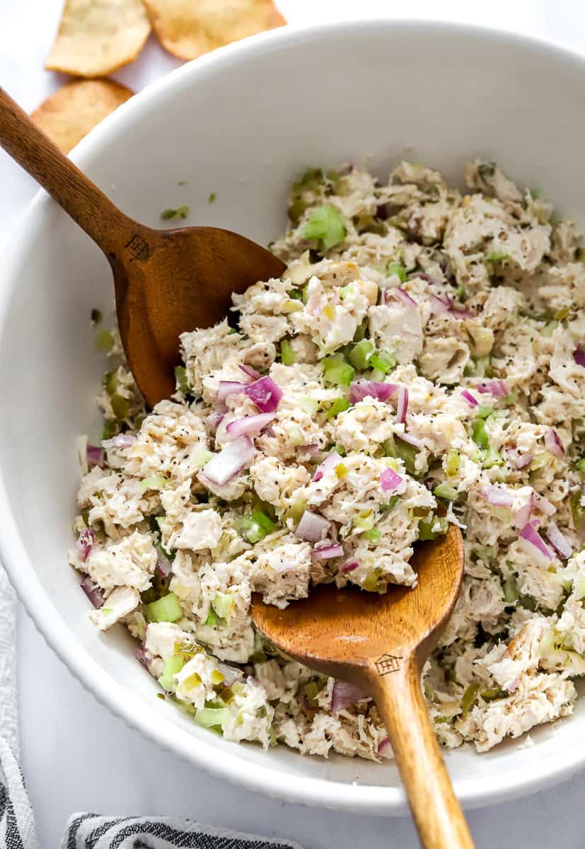 The BEST Healthy Chicken Salad Recipe - Pinch Me Good